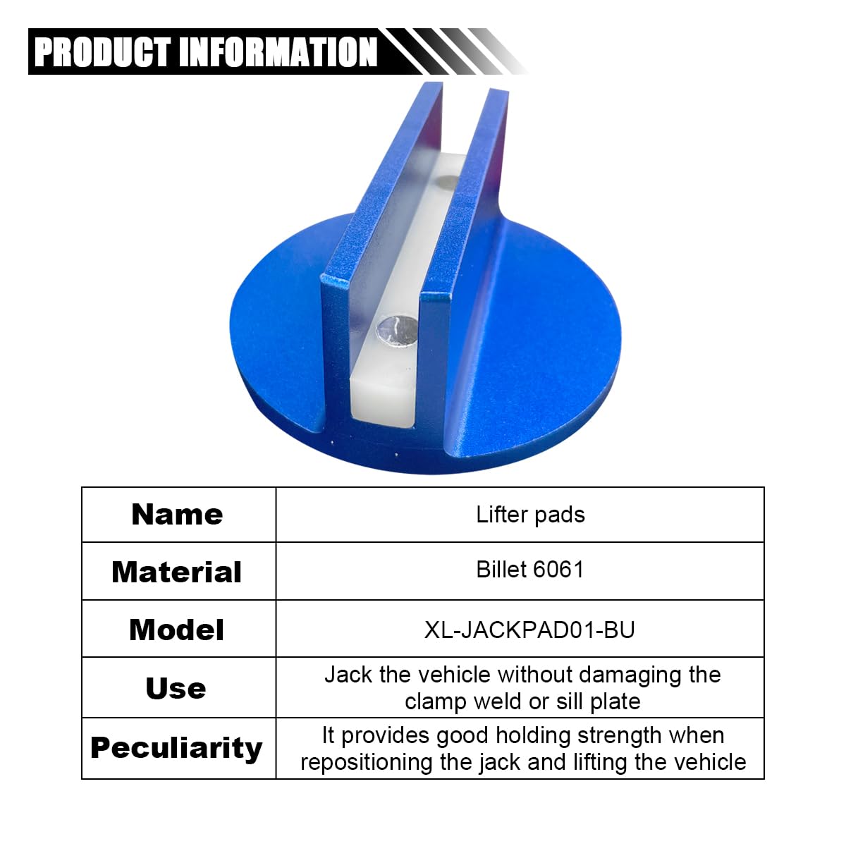 Snapklik.com : Universal Magnetic Jack Pad, 0.37" Slotted Aluminum ...