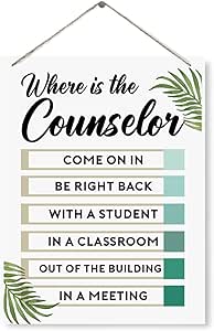 Amazon.com: Where is the Counselor Sign, Therapy Room Door Sign ...
