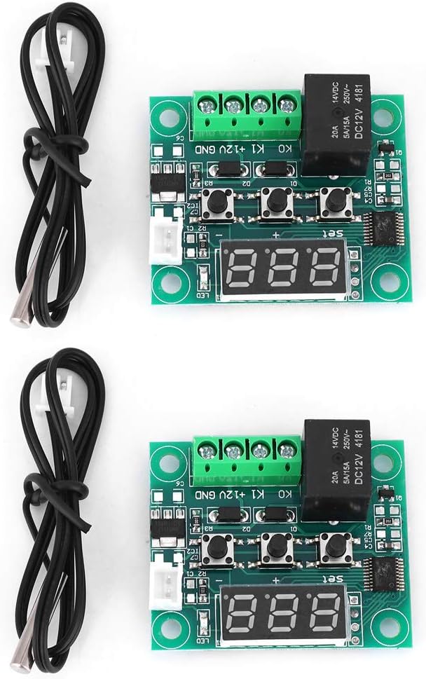 W1209 DC 12V Digital Temperature Controller Module - 2 PCS Electronic ...