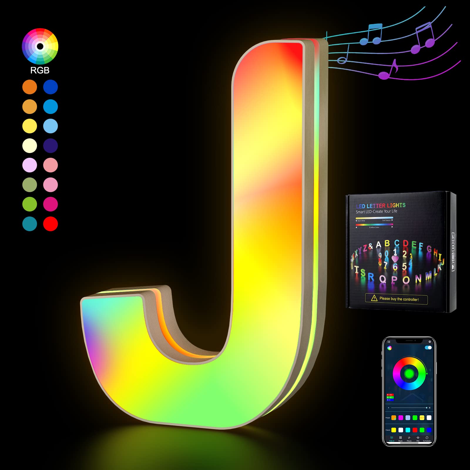 Glitter Alphabet Letter J