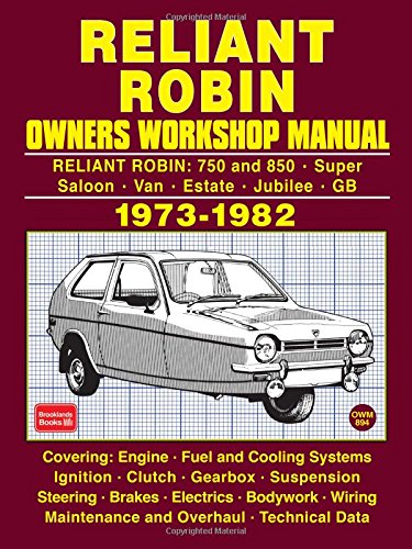 Amazon | RELIANT ROBIN 1973-1982 Owners Workshop Manual | Autobooks Ltd ...