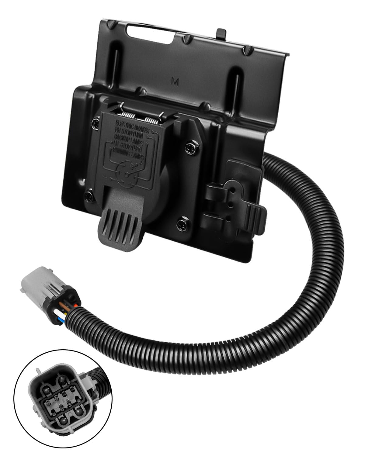 Amazon.com: 4 & 7 Pin Trailer Tow Wiring Harness Plug Fit for Ford F250 ...