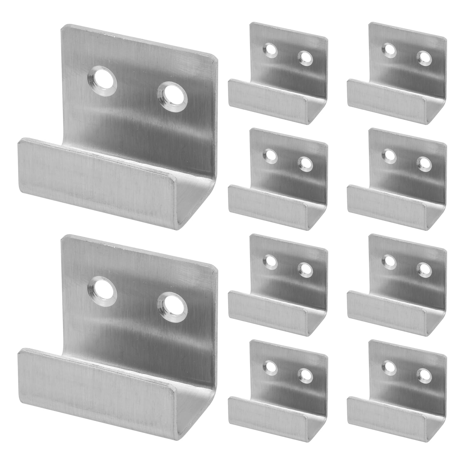 LOUZAGO 10 Pcs Wall Hanger, Stainless Steel Wall Mount Brackets Hook ...