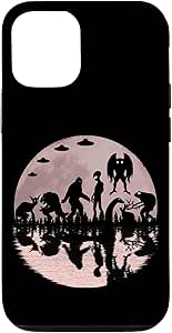 Amazon.com: iPhone 12/12 Pro Cryptid Bigfoot Loch Ness Monster Mothman And Other Cryptids Case ...