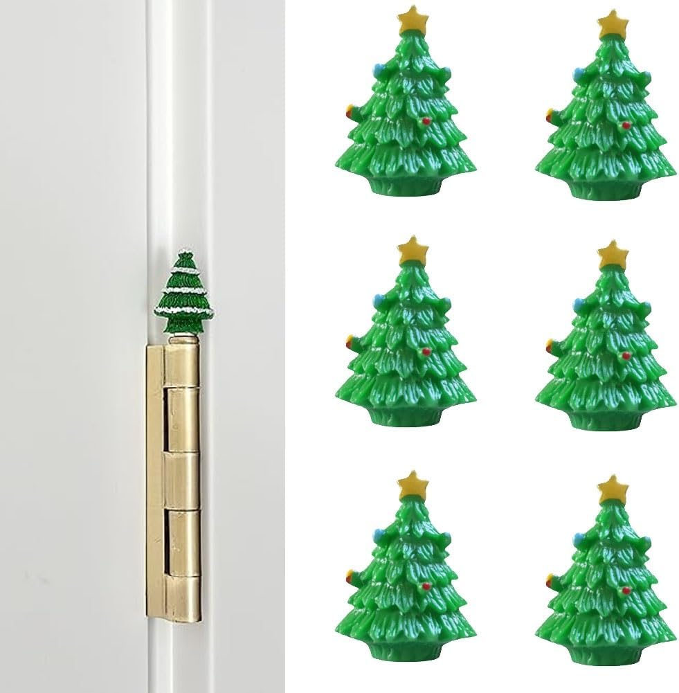 Amazon.com: Christmas Tree Hinge Decoration, Mini Christmas Tree Door ...