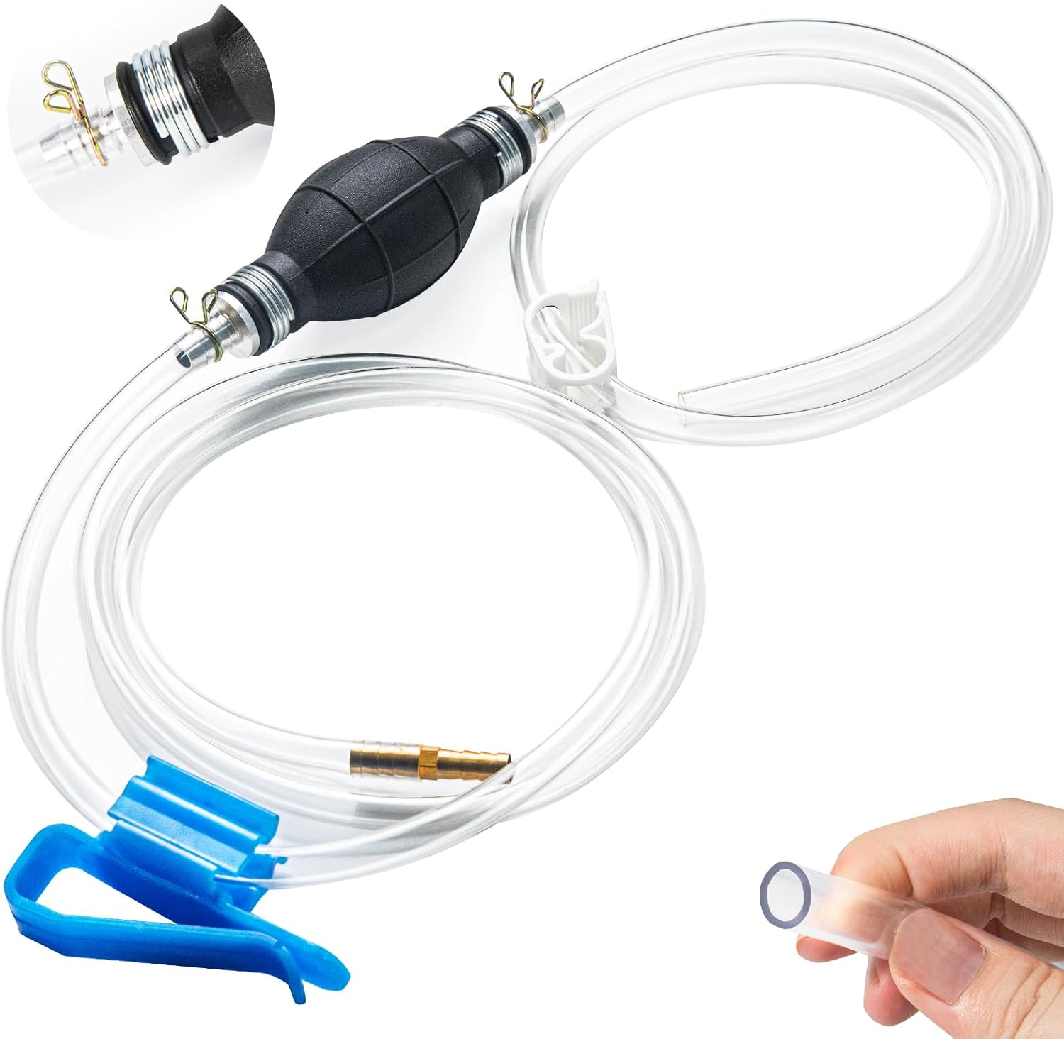 Amazon.com: CHERALKEST Gasoline Siphon Hose Pump, Portable Water ...