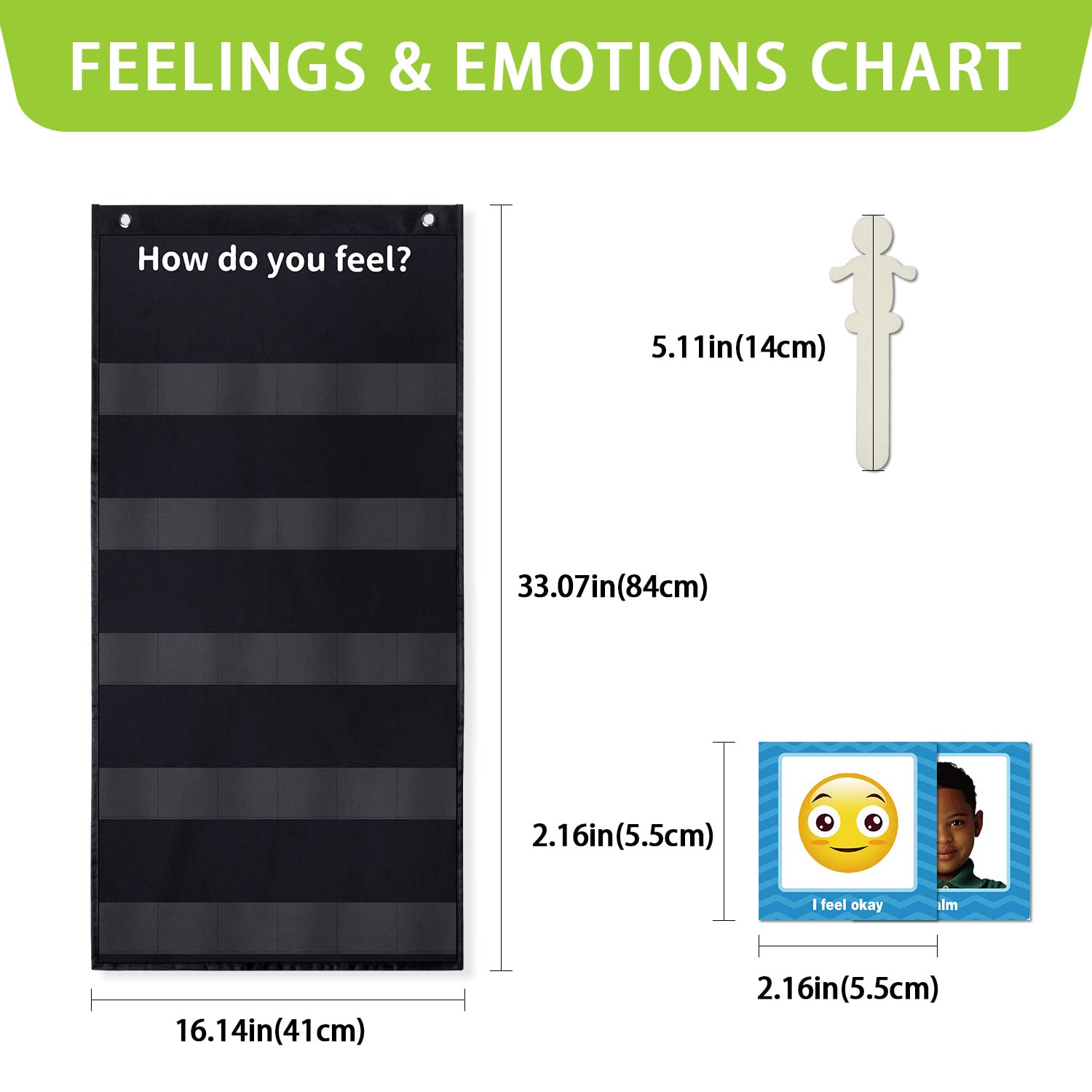 Cabinet Rollers Emotions Feelings Pocket Chart - Social Emotional ...