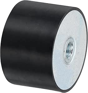 sourcing map 60 x 40mm M12 Female Thread Rubber Mounts, Vibration ...
