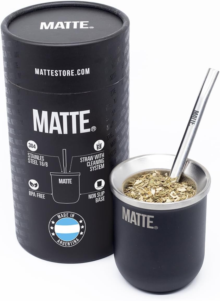 Kit completo de Yerba Mate – Mate Argentino - Incluye taza mate, popote ...