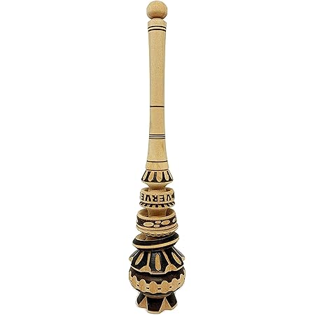 Amazon.com: Wooden Whisk Stirrer Molinillo Mexican Chocolate Cocoa ...