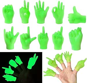 Amazon.com: 10PCS Mini Luminous Hands for Cats, Glow-in-the-Dark Tiny ...