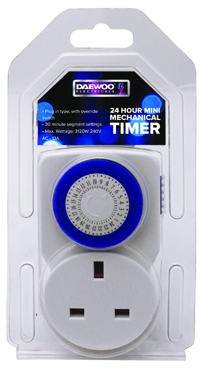 Daewoo 24 Hour Mini Manual Programmable Timer : Amazon.co.uk: DIY & Tools