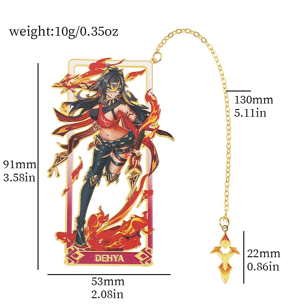 Snapklik.com : Genshin Dehya Bookmark Metal - Xiao, Kazuha, Hutao ...
