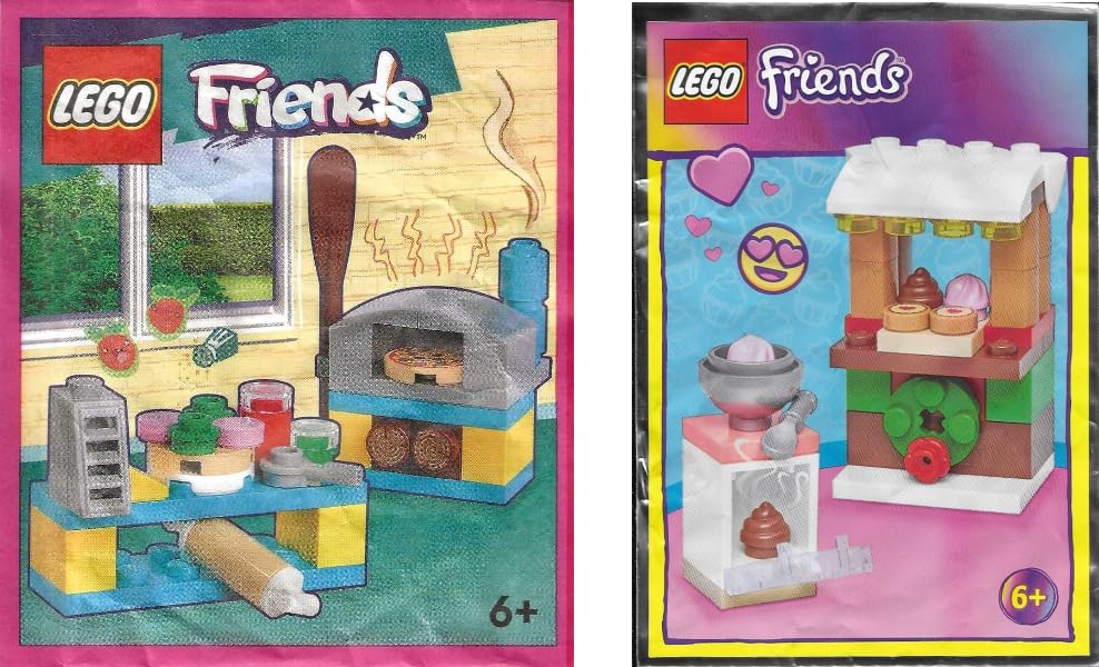 Amazon.com: LEGO Friends: Pizza Bakery and Muffin Bakery Combo Pack ...