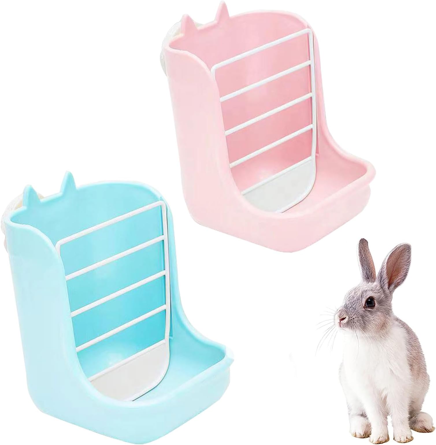 Amazon.com : Kacctyen 4 Pcs Rabbits Hay Feeder Bunny Hay Rack Manger ...