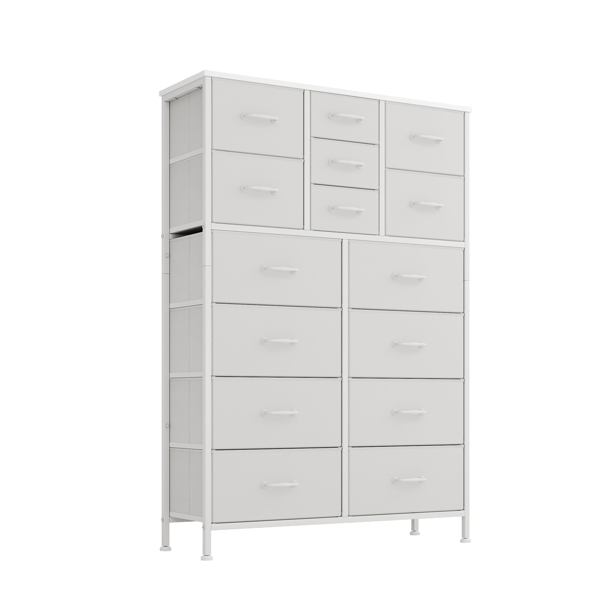 CAIYUN 15 Drawers Dresser for Bedroom with Storage, Tall Large Dressers ...
