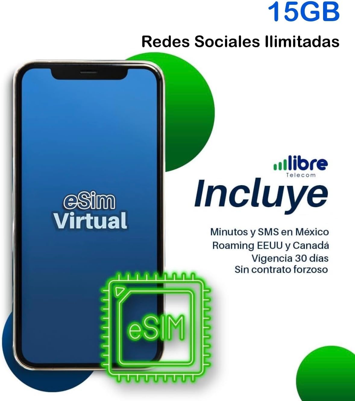 Diri eSIM Conecta | SIM Virtual Prepago 7 Días | Incluye eSIM Dua +GBS ...
