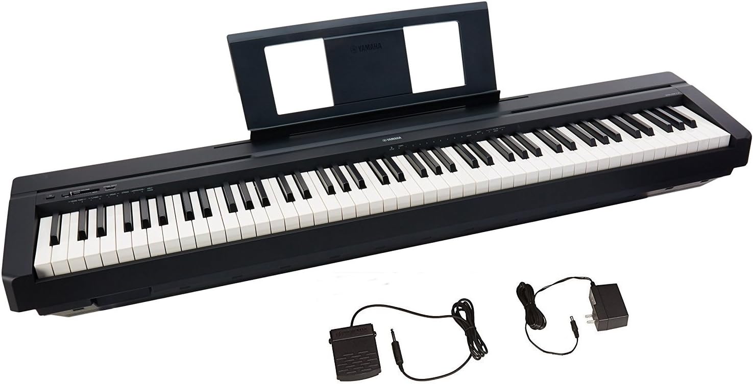 Amazon.com: YAMAHA P45, 88-Key Weighted Action Digital Piano (P45B ...