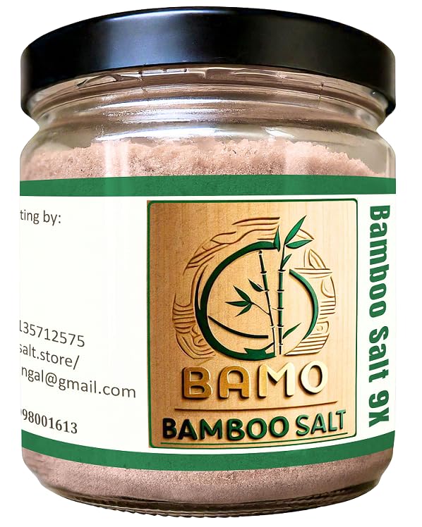 BAMO Bamboo salt 9X (200 Gram) Premium mineral rich bamboo salt ...