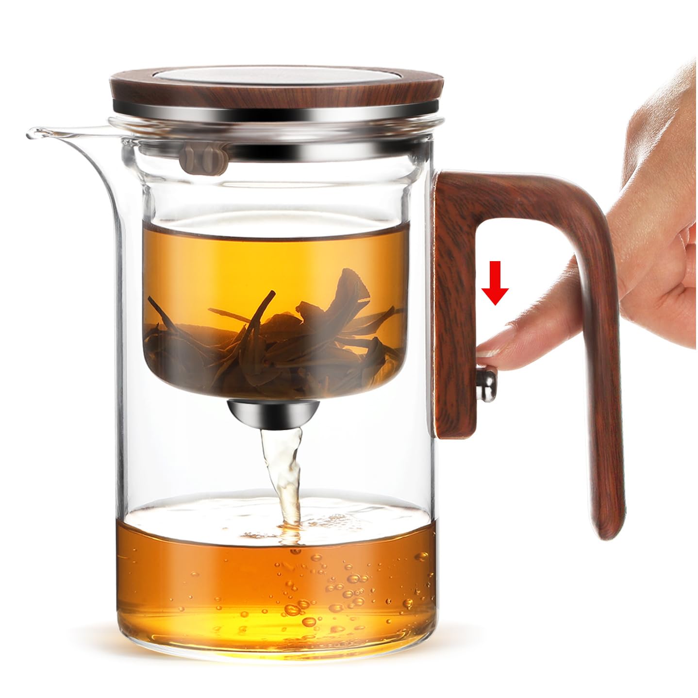 Amazon.com | Enchanti Tea Pot - 600ml/20.3oz Witchcraft Magic Glass ...