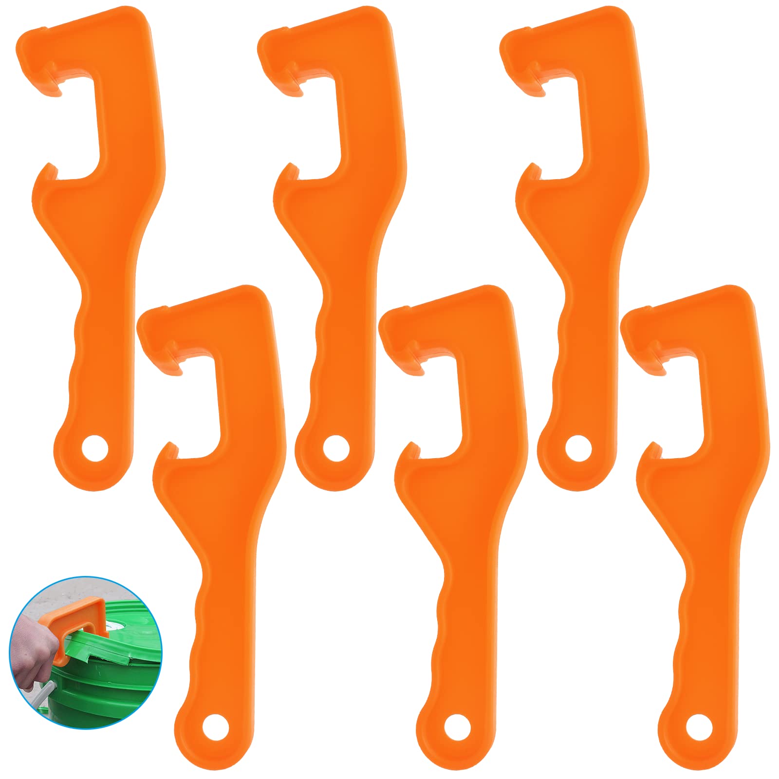 Amazon.com: Bivethoi 6pcs 5 Gallon Bucket Lid Opener Wrench, Plastic ...