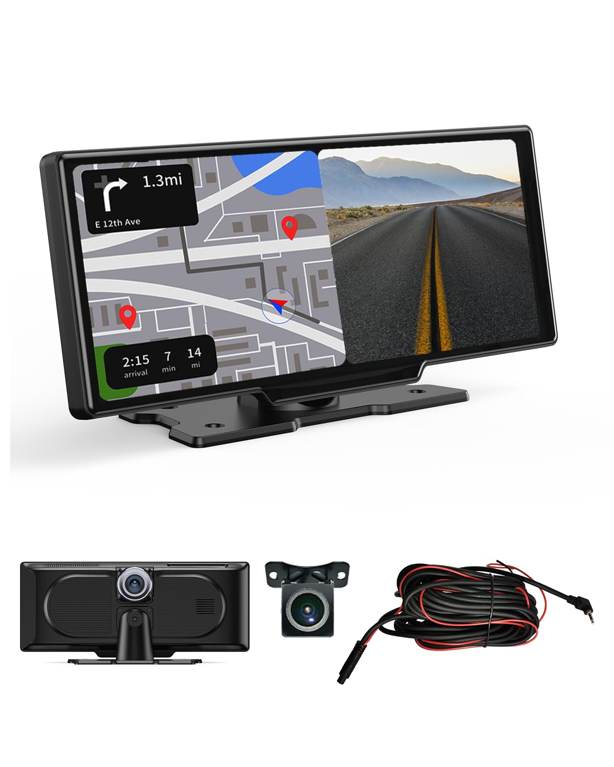 Amazon.com: Kebredi Wireless CarPlay Screen for Car 10.26 inch Portable ...