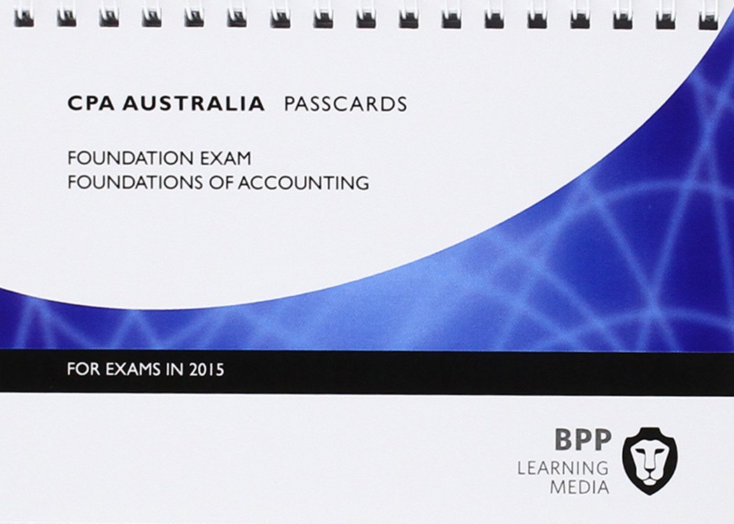 Buy CPA Australia Foundations of Accounting: Passcards Book Online at ...