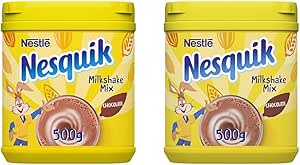 Nesquik Chocolate Flavoured Milkshake Powder, For Milk, Fortified with ...