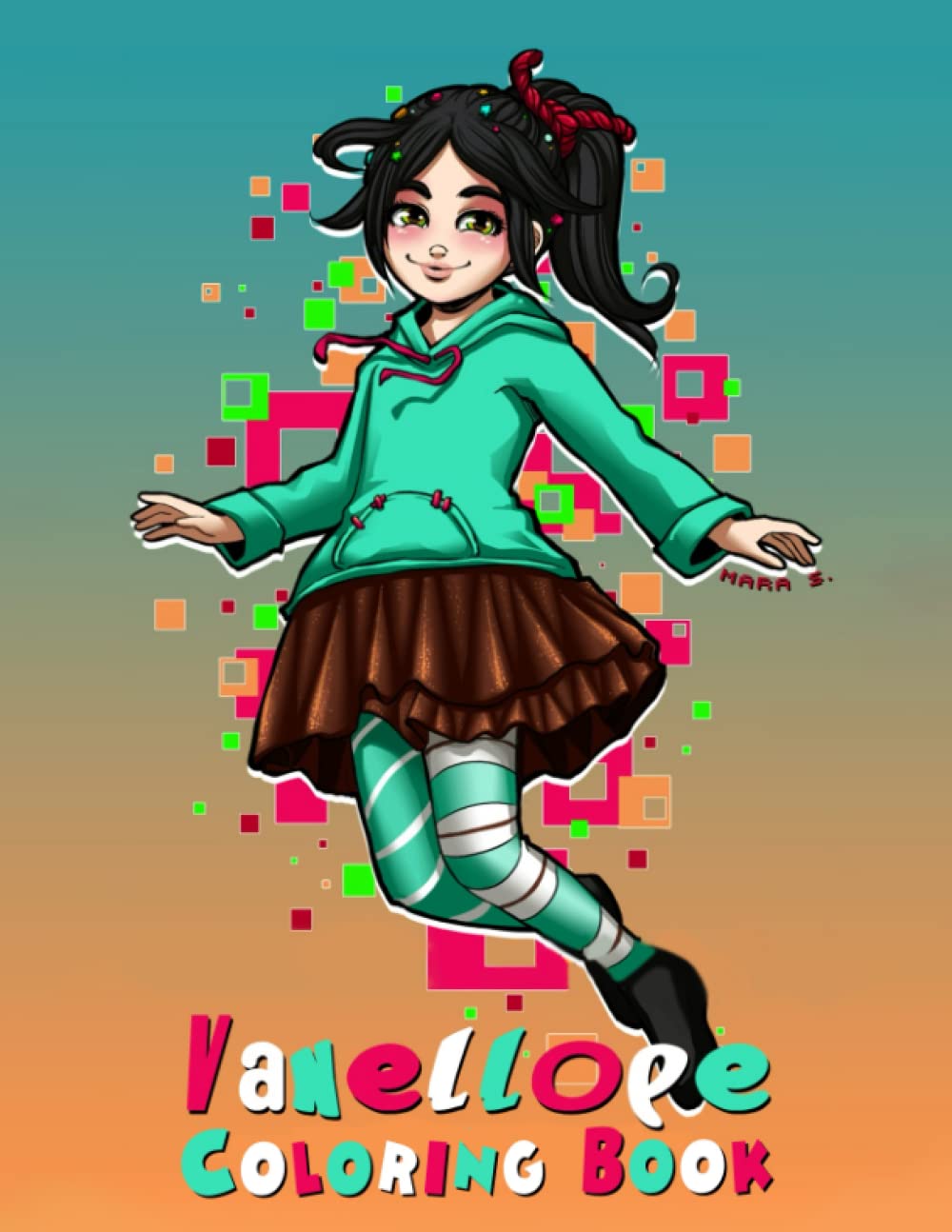 Buy Vanellope Coloring Book: One Sided Coloring Pages Featuring ...