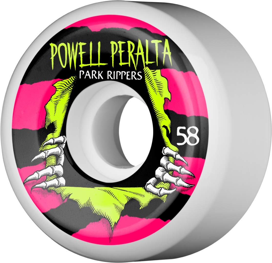 Amazon.com : Powell Peralta™ Park Ripper 2 58mm 104a White (4 pk ...