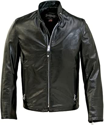 Amazon.com: Schott Leather Cowhide Casual Racer 654 Black : Automotive