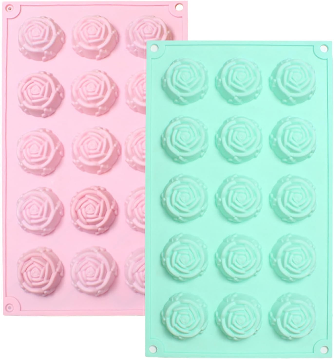 Amazon.com: SpinningLeaf Mini Rose Sandwich Cookie Chocolate Mold ...