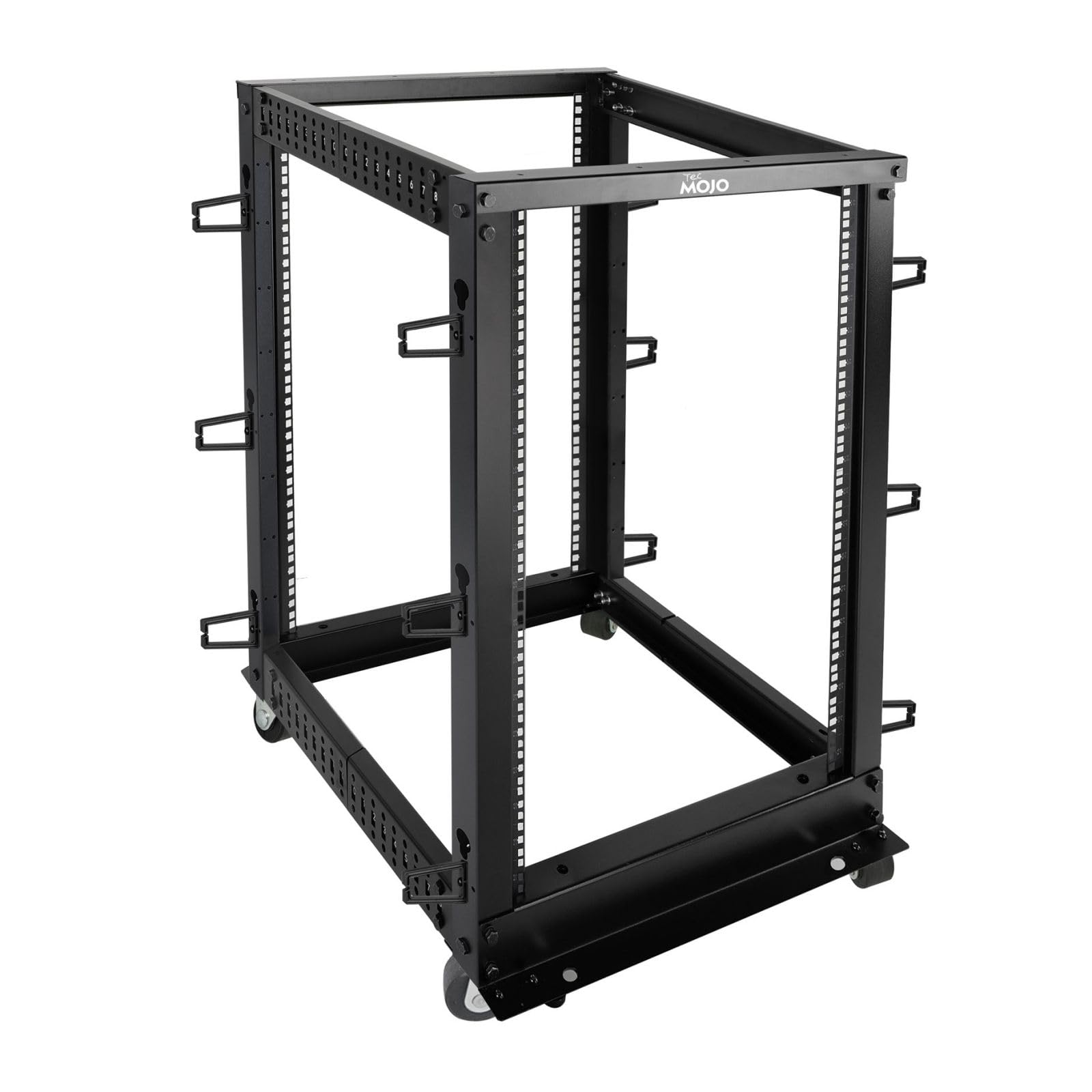 Amazon.com: Tecmojo 18U Open Frame Server Rack,4-Post Network Server Rack, Adjustable Depth ...