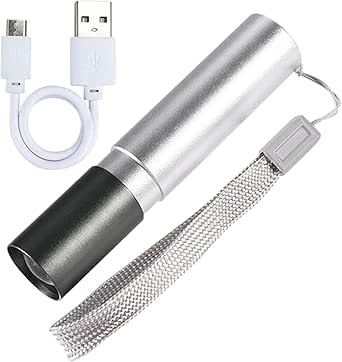 Amazon.co.jp: USB Rechargeable Handy Light, Small Flashlight, Mini Led ...