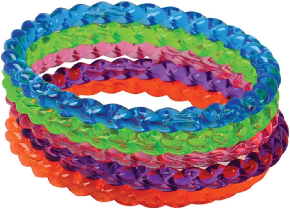 Amazon.com: U.S. Toy Crystal Plastic Bangle Bracelets-24 Pieces, SS-UST ...