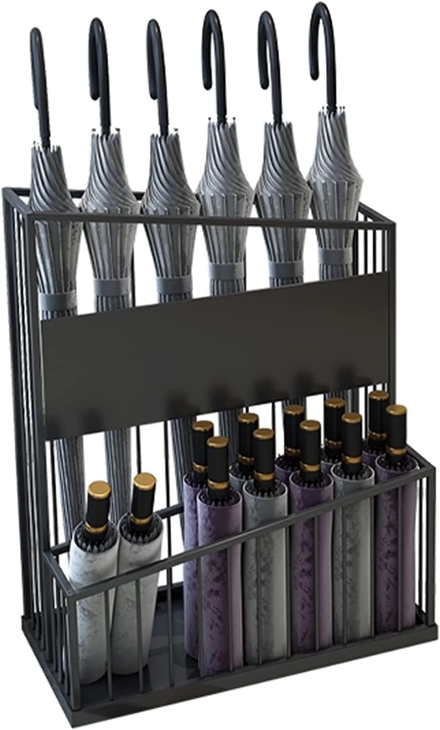 Amazon.com: Umbrella Racks 2 Tier Metal Umbrella Stand Umbrella Holder ...