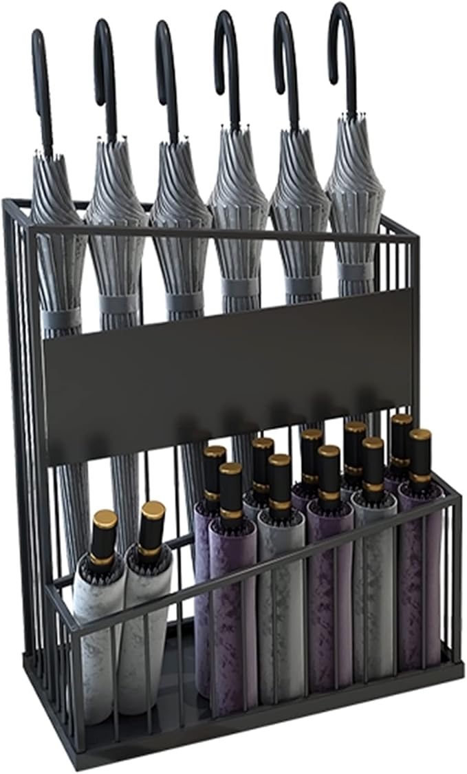 Amazon.com: Umbrella Racks 2 Tier Metal Umbrella Stand Umbrella Holder ...