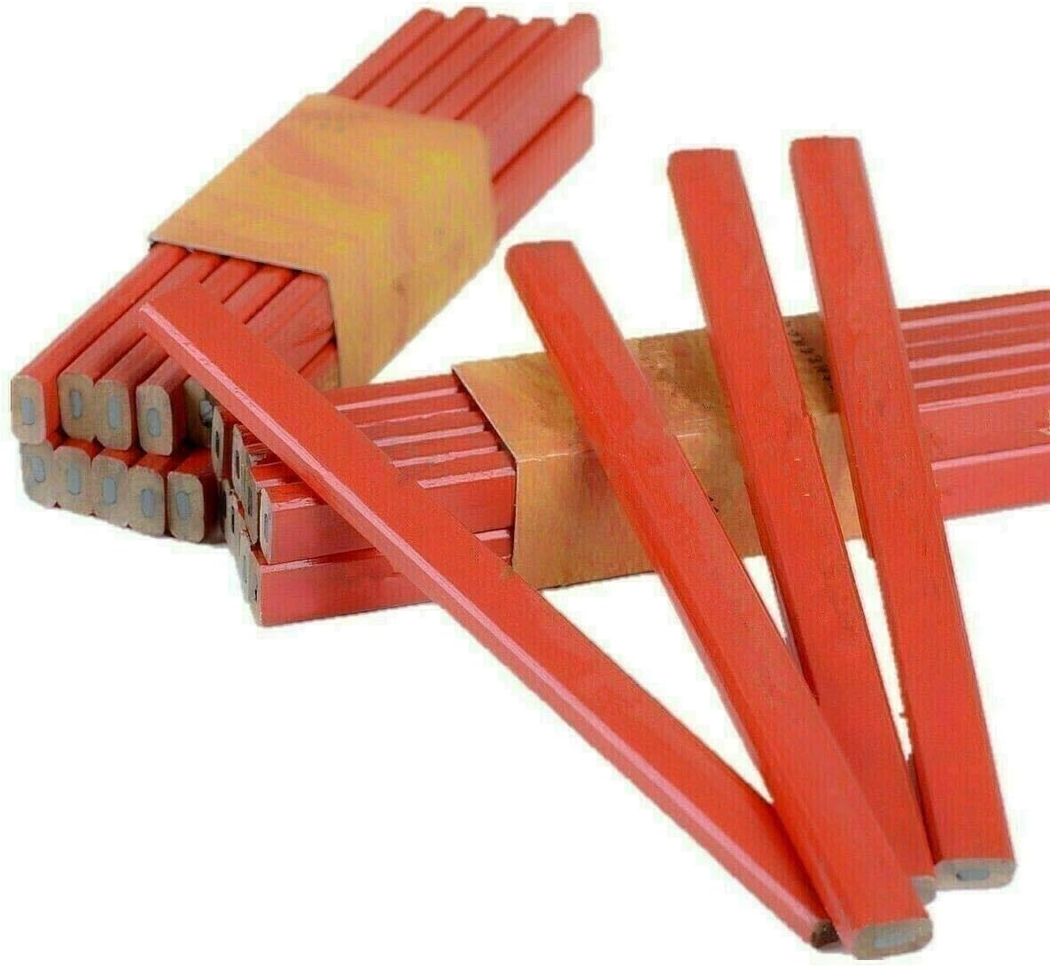 plastific Carpenters Pencils Joiner Black Lead Woodwork Builders Diy ...