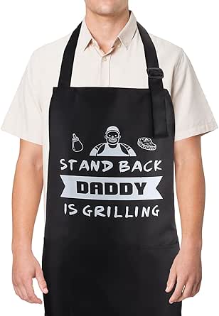 Amazon.com: Dazzleimart Funny Cooking Aprons for Men, Adjustable Mens ...