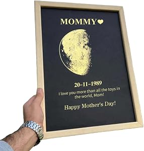 Amazon.com - OFDIVA Custom Moon Phase Picture Frame for Mom ...