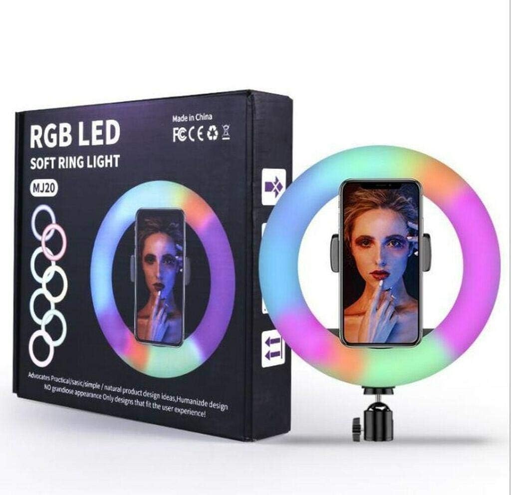 RGB LED Soft Ring light mj 26, black: Buy Online at Best Price in Egypt - Souq is now Amazon.eg