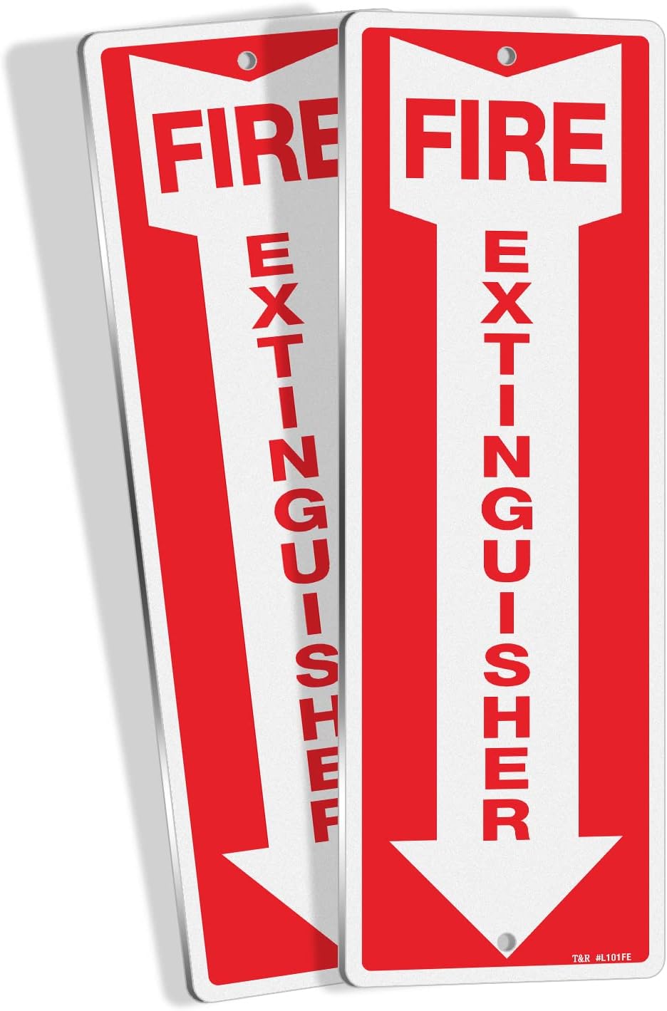 Amazon.com: Hillman 844112 White and Red Aluminum Arrow Symbol, 4" x 18 ...