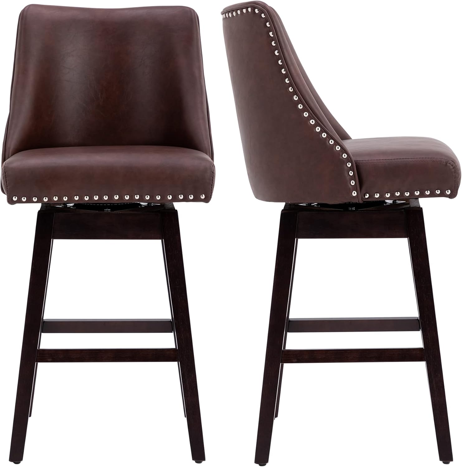 Amazon.com: Chairus Set of 2 Mid-Century Modern 27 inch Swivel Bar ...