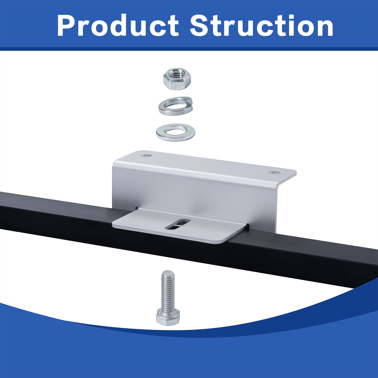 Snapklik.com : Solar Panel Mount Z Brackets, 1 Set 4 Units Solar Panel ...