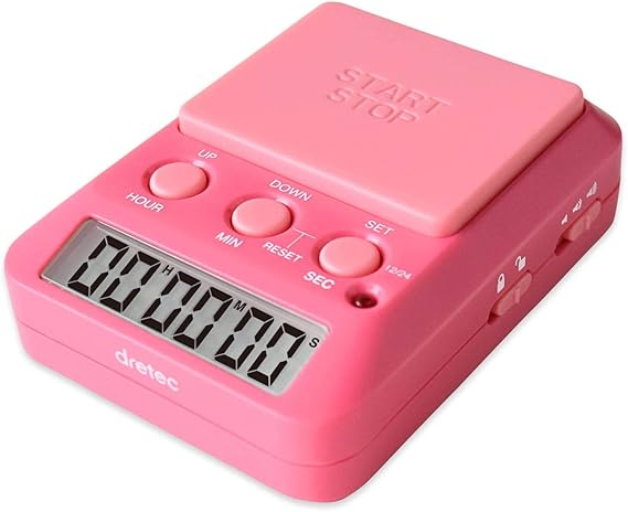 Amazon.com: dretec Learning Timer, for Studying, Large Button, Count ...