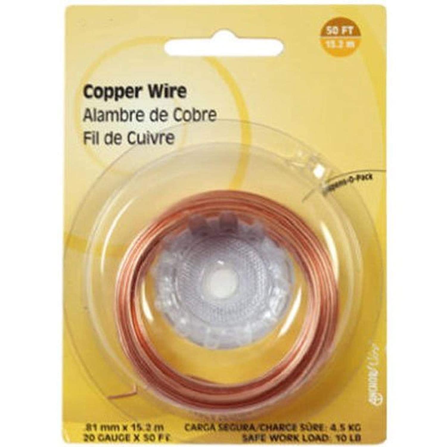 Amazon.com: Hillman Fasteners 123128 50-feet 20 Gauge Copper Wire ...