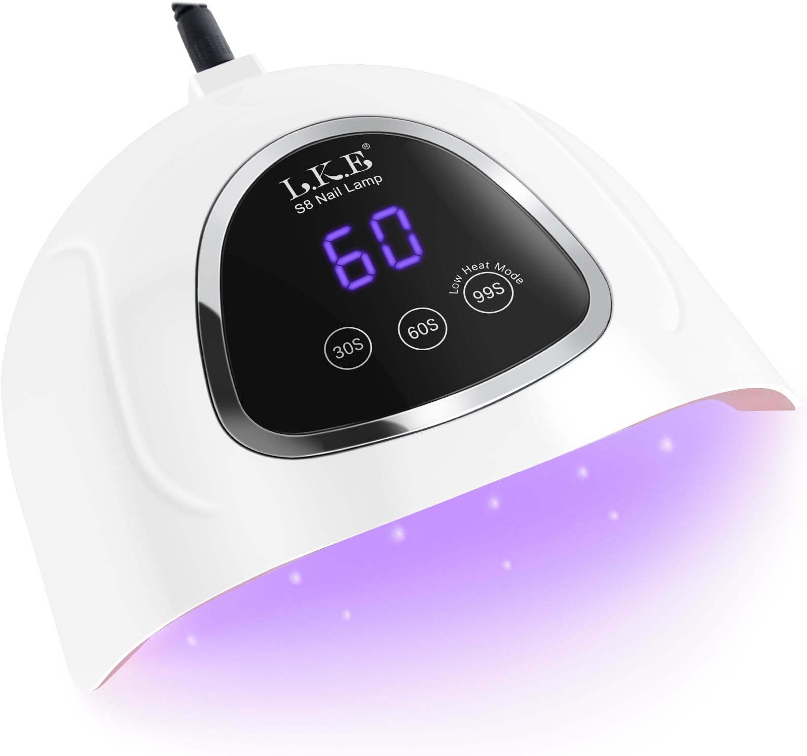 Amazon.com : UV LED Nail Lamp, LKE LED Nail Lamp 72W UV Light for Nails with 3 Timer Setting ...