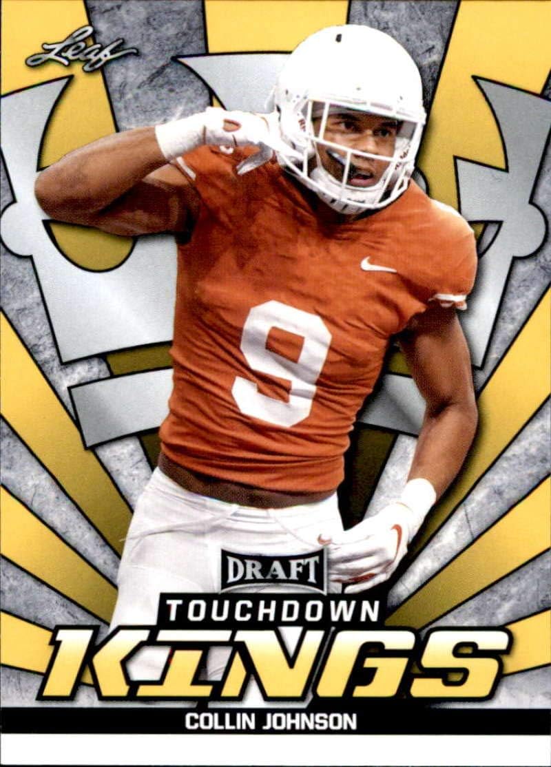 Amazon.com: 2020 Leaf Draft Gold #77 Collin Johnson RC - Texas ...