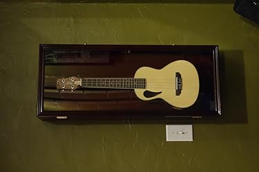 Amazon.com - Ukulele Fiddle Violin Display Case Shadow Box with Hanger ...