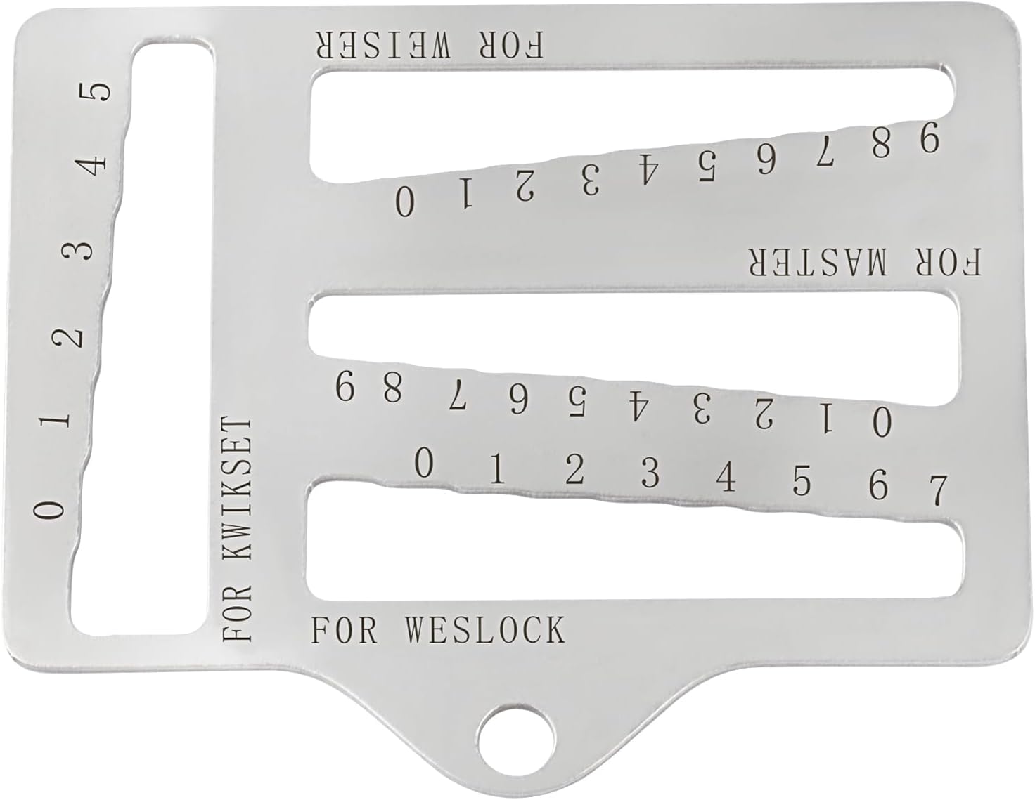 Honkador Universal Key Gauge Tool for Kwikset, Weiser, Weslock Locks ...